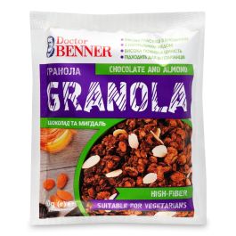 Гранола "Doctor Benner" Шоколад та мигдаль, 40 г